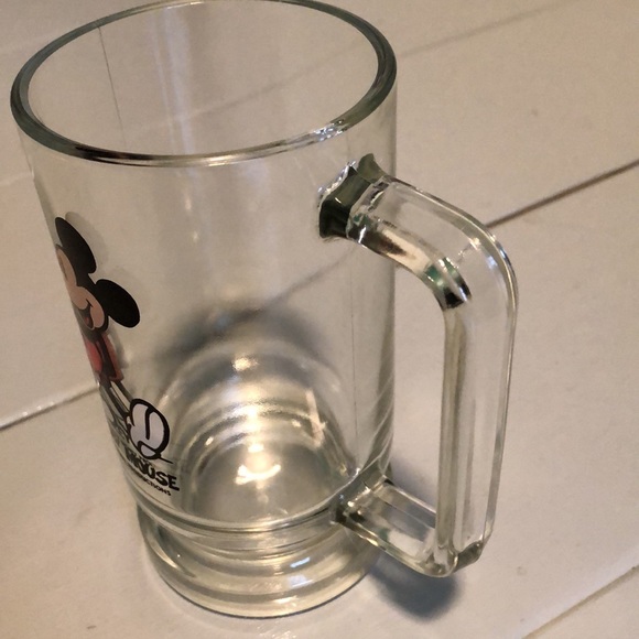 Disney | Kitchen | Vintage Mickey Mouse Glass Mug | Poshmark
